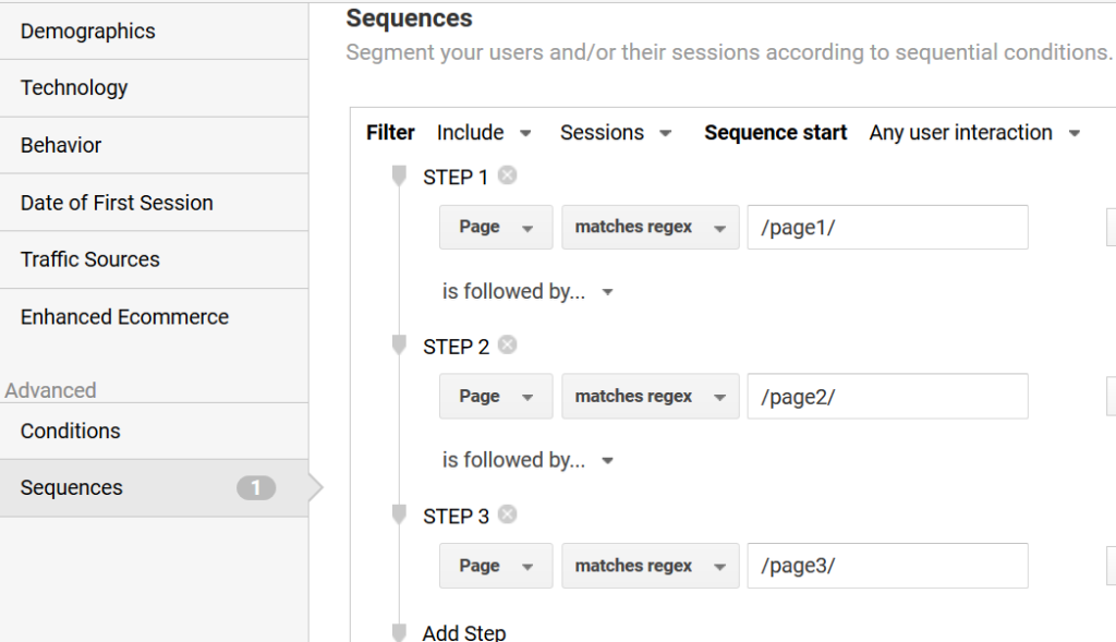 Comment faire une requête BigQuery correspondant au segment Sequences dans Google Analytics ...